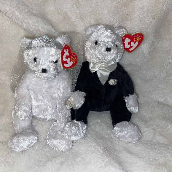 Ty | Toys | Ty Beanie Babies Bride And Groom | Poshmark